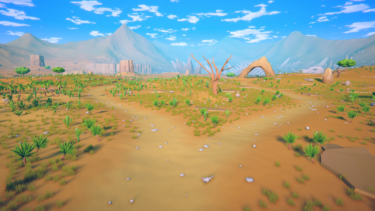 Stylized Fantasy Desert - Low Poly