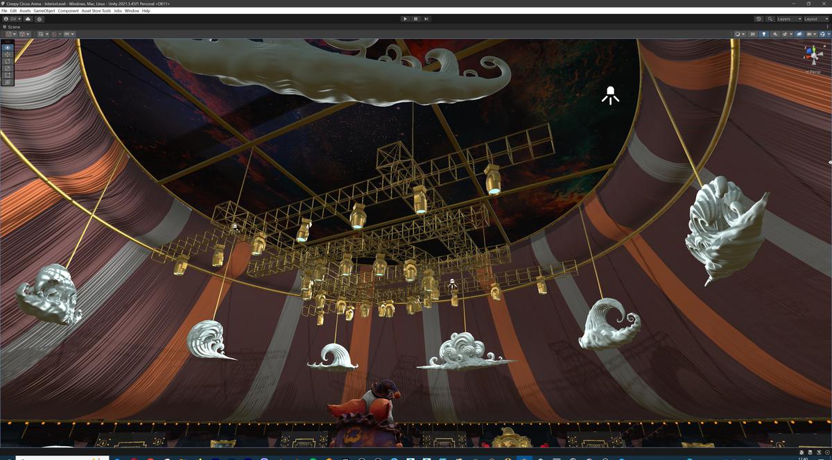 Creepy Circus Arena Modular Environment