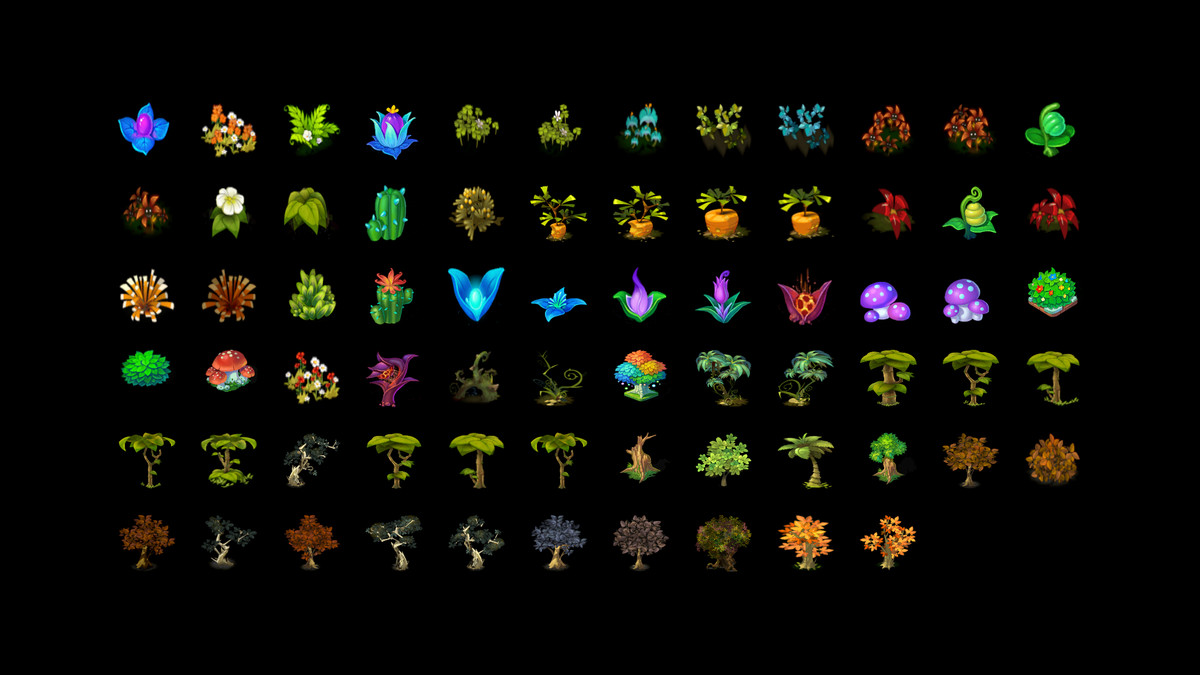 2D Isometric Zoon Froest