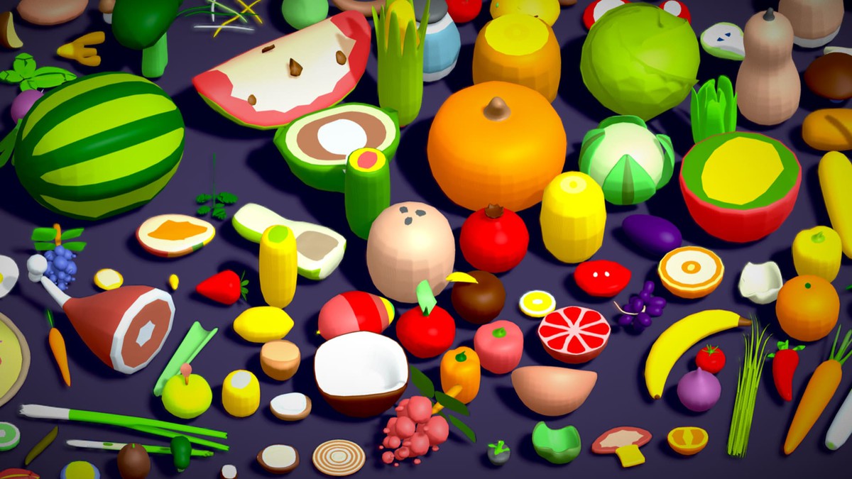 Food Pack - 310+ Foods Mega Pack - Low poly Vegetable Fruits Drink Veg ...