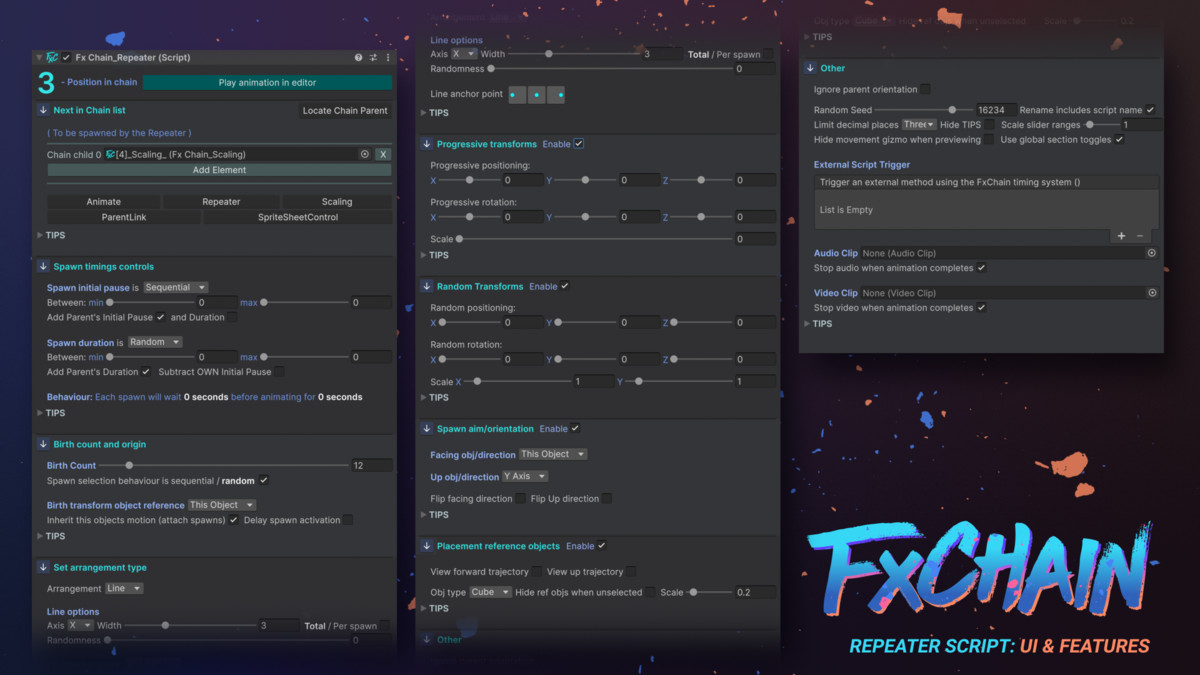 FxChain: Procedural Animation Sequencing for Unity