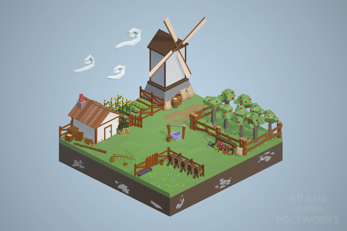 Low Poly Farm Pack - Polyworks