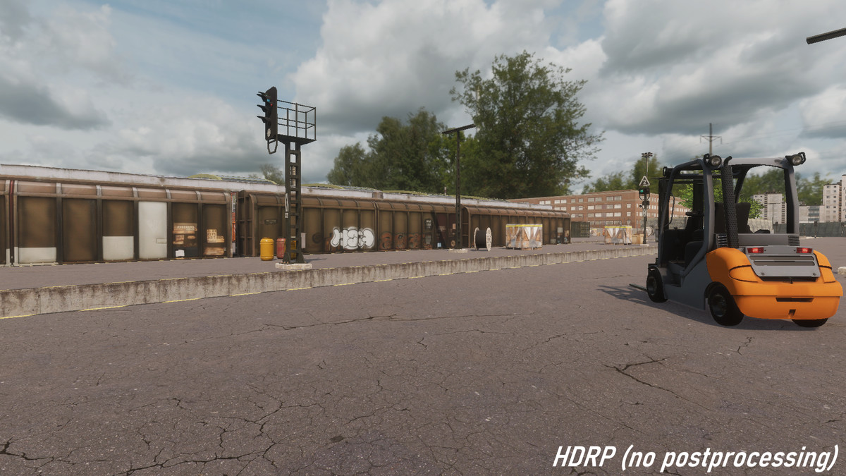 Industrial train station / train yard