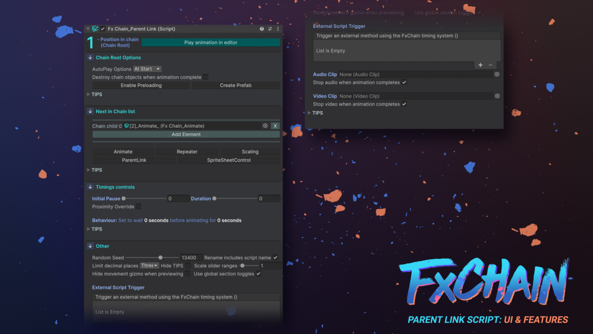 FxChain: Procedural Animation Sequencing for Unity