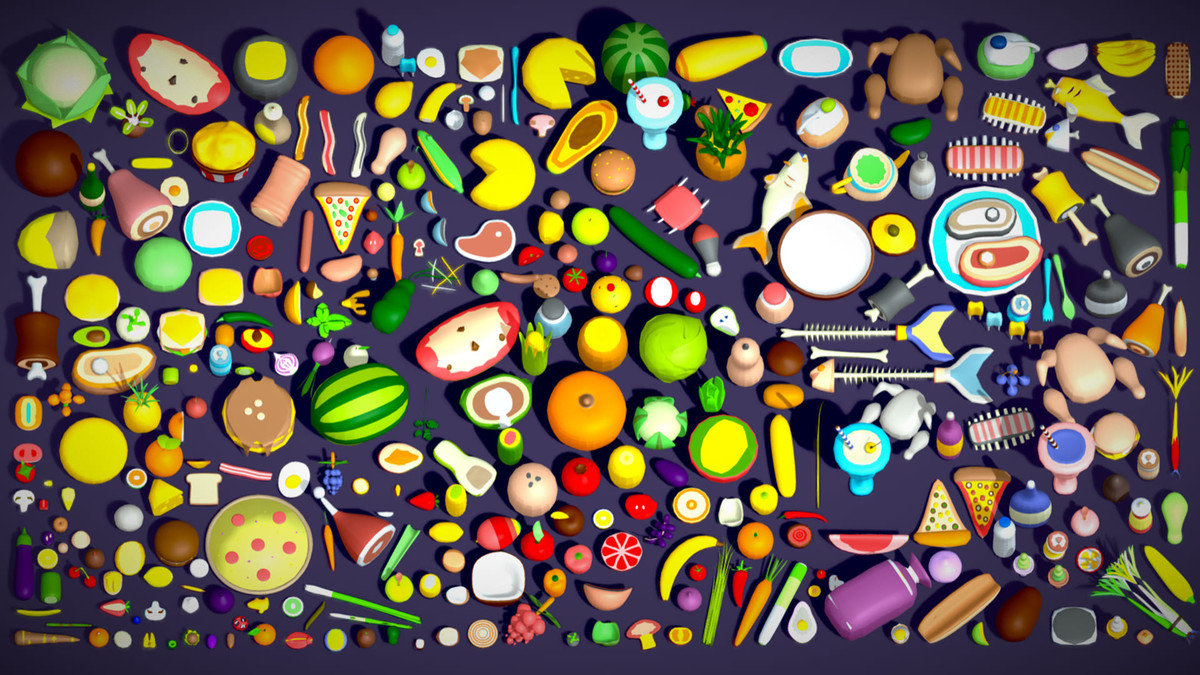 Food Pack - 310+ Foods Mega Pack - Low poly Vegetable Fruits Drink Veg ...