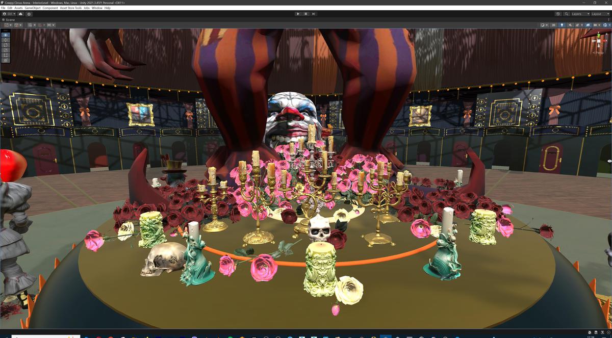 Creepy Circus Arena Modular Environment