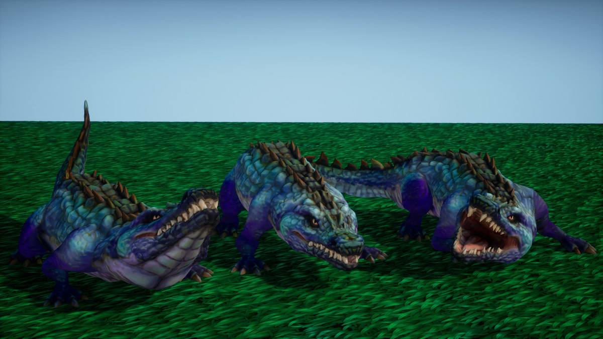 Stylized Fantasy Crocodile