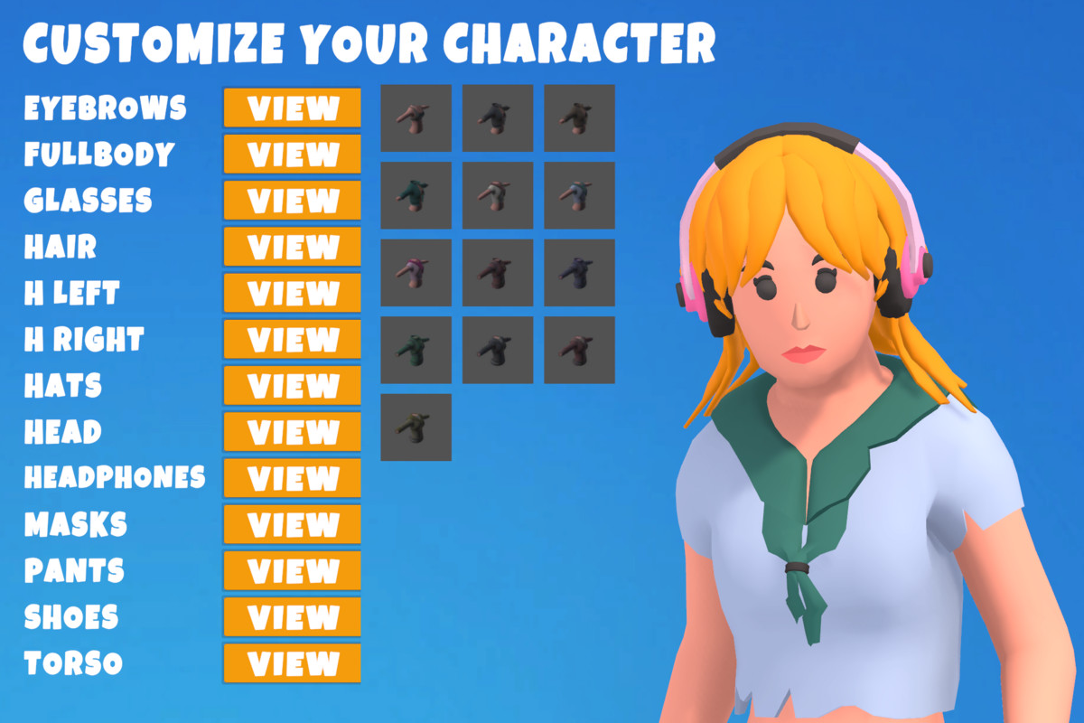 Customizable 3D Battle Characters Bundle