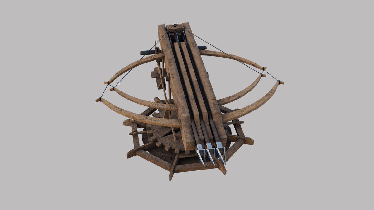 Ballista Wood Weapon URP HDRP Textures