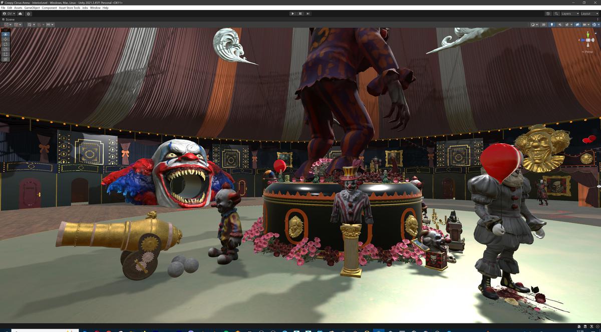 Creepy Circus Arena Modular Environment