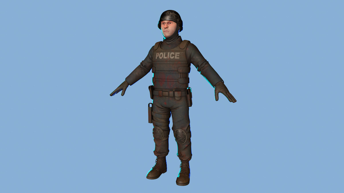 Police Tactical Officer – Realistic 3D Character