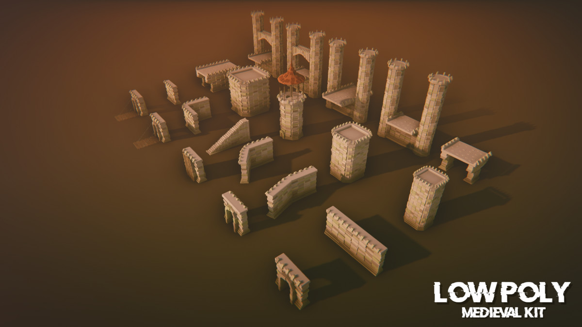 Low Poly Medieval Kit