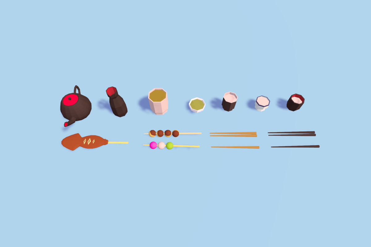 Hypercasual Characters Bundle + Food Bundle