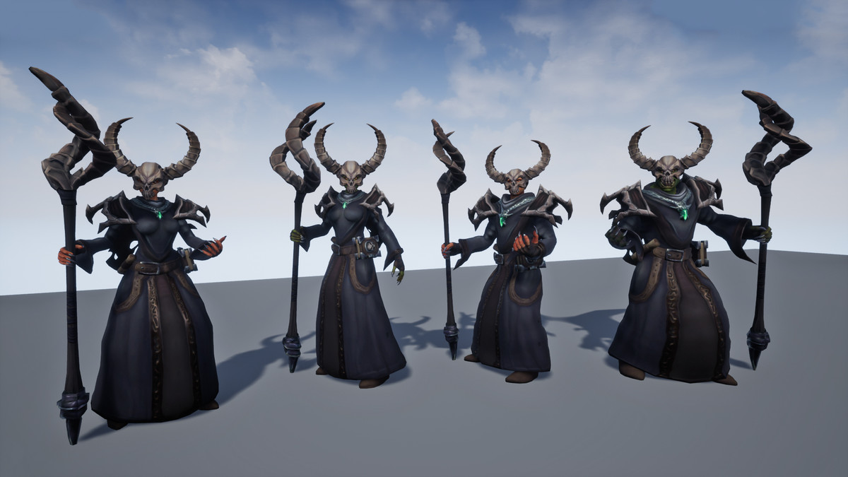 Stylized Fantasy Necromancer Outfit