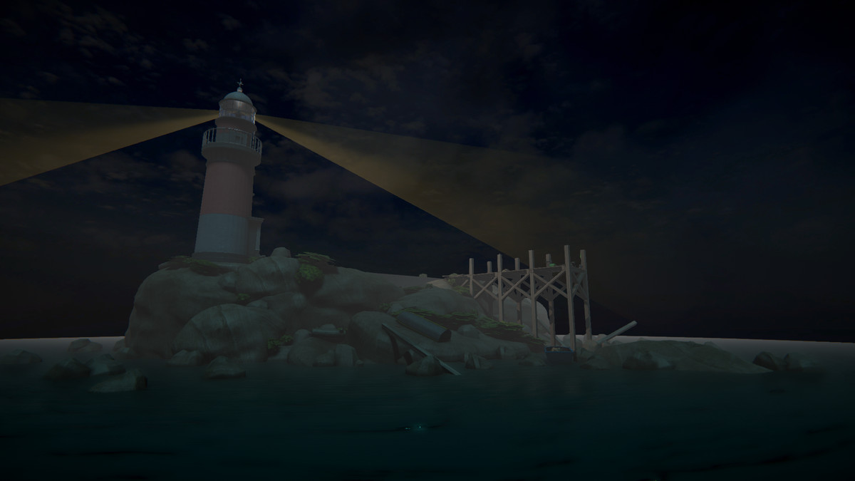 Realistic Beachfront Lighthouse Asset Package