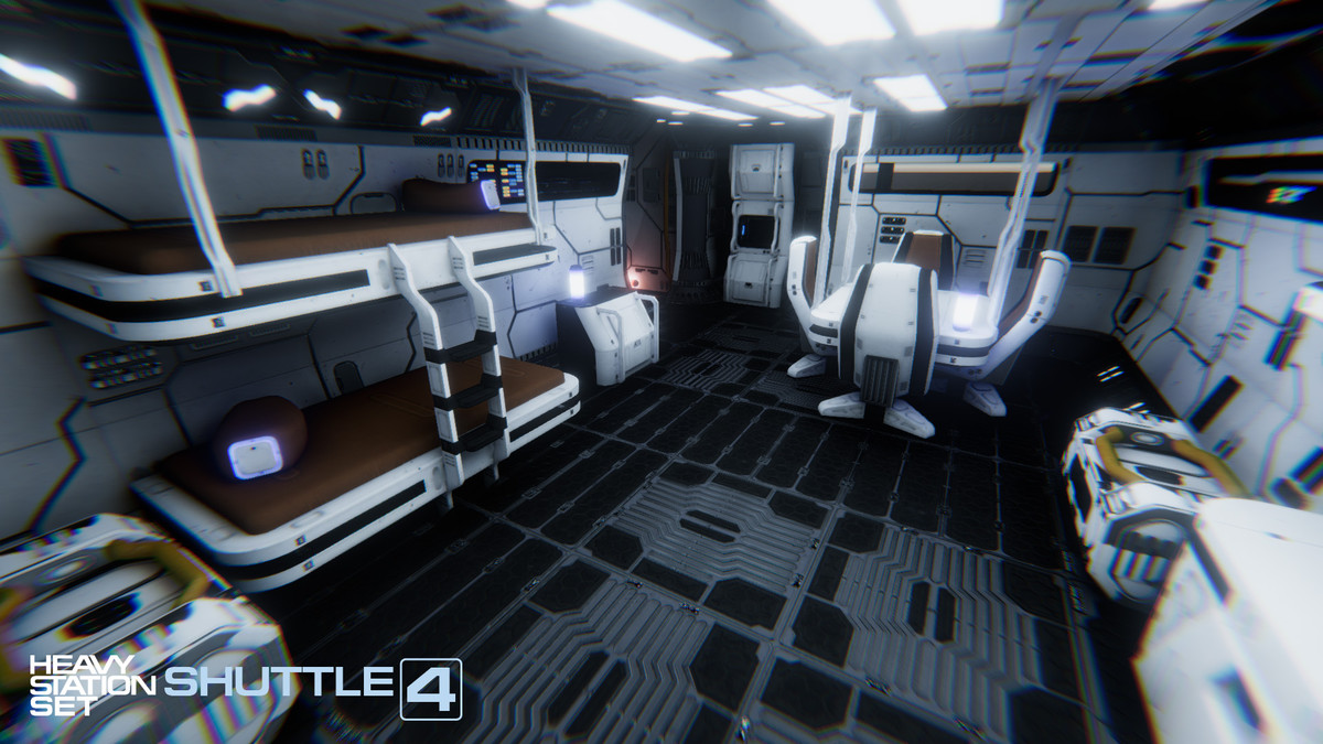 Sci-Fi Heavy Station Set SHUTTLE-4