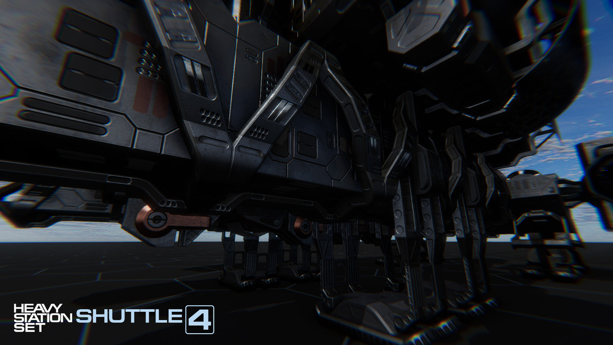 Sci-Fi Heavy Station Set SHUTTLE-4