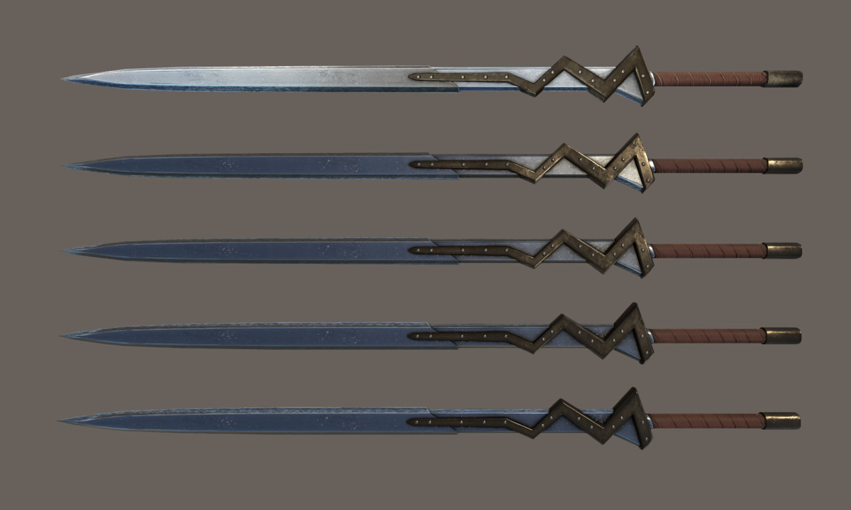 PBR fantasy long sword