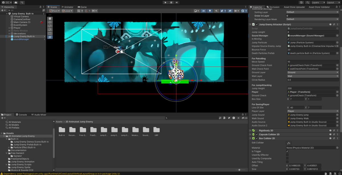 2D Platformer Enemy AI Bundle – Patrol, Chase, Jump & Magic Attacks ...