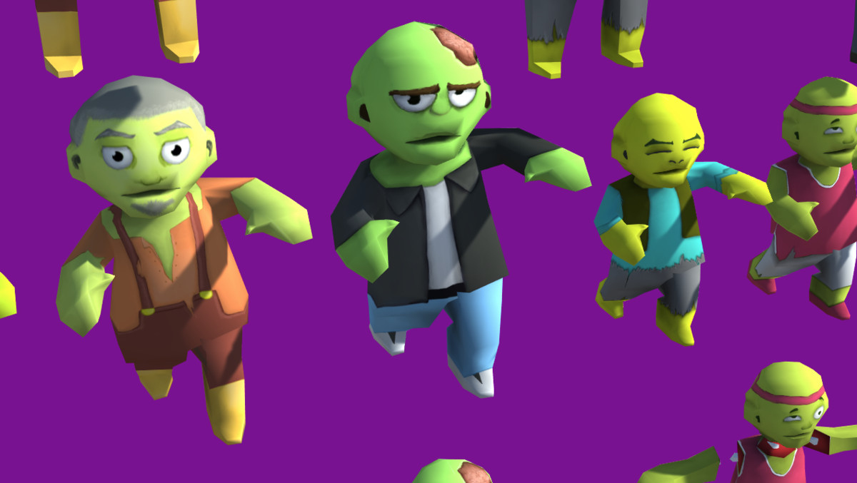 Zombies Cartoon Characters Pack