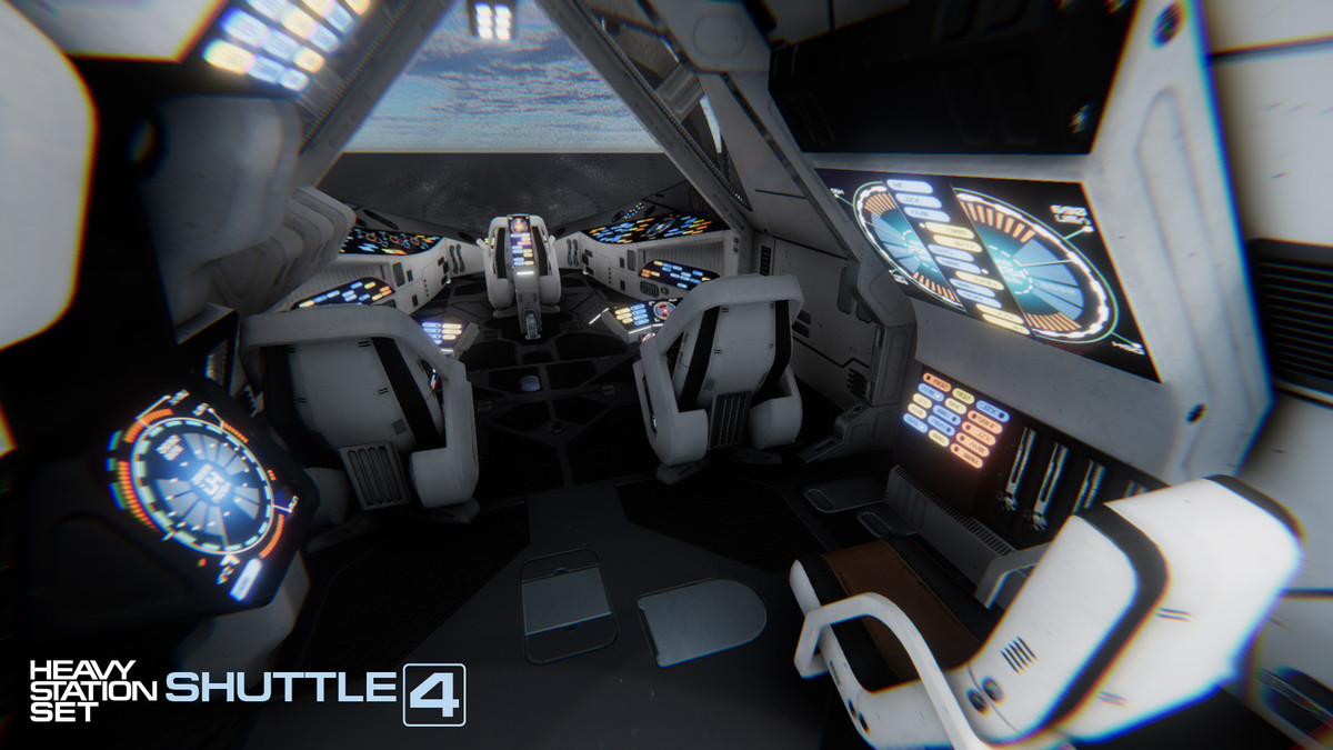 Sci-Fi Heavy Station Set SHUTTLE-4