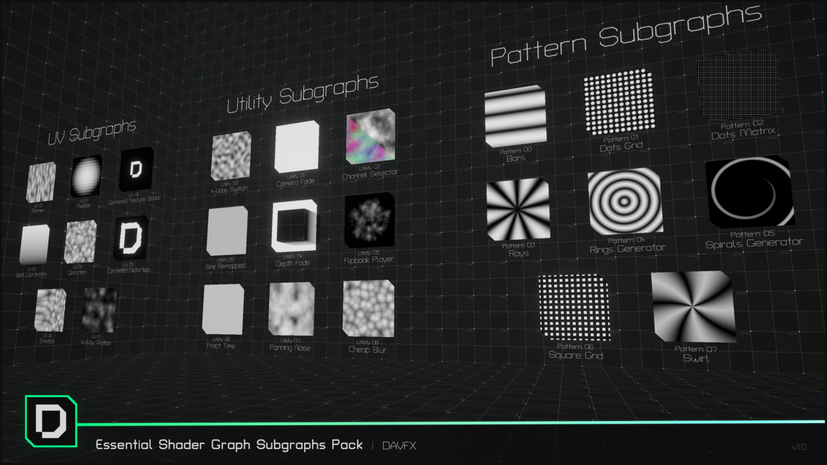 Shader Graph Essential Subgraph Pack by DAVFX