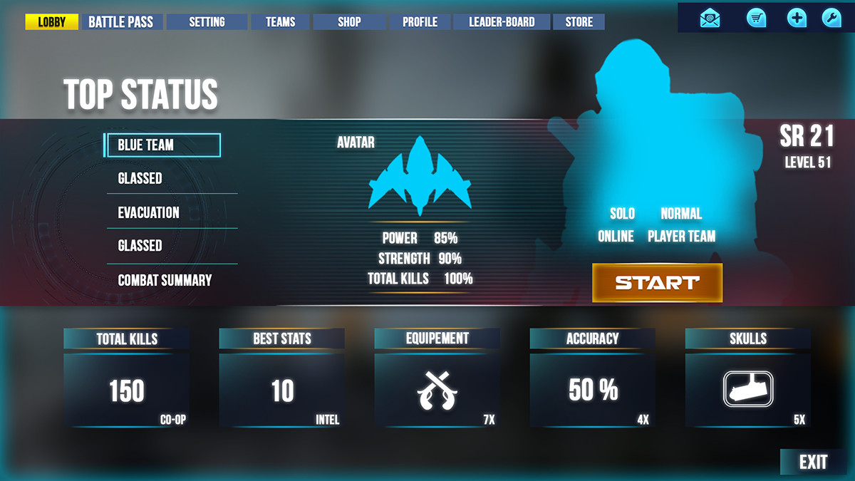 Sci-fi game ui pack - 2d space gui components