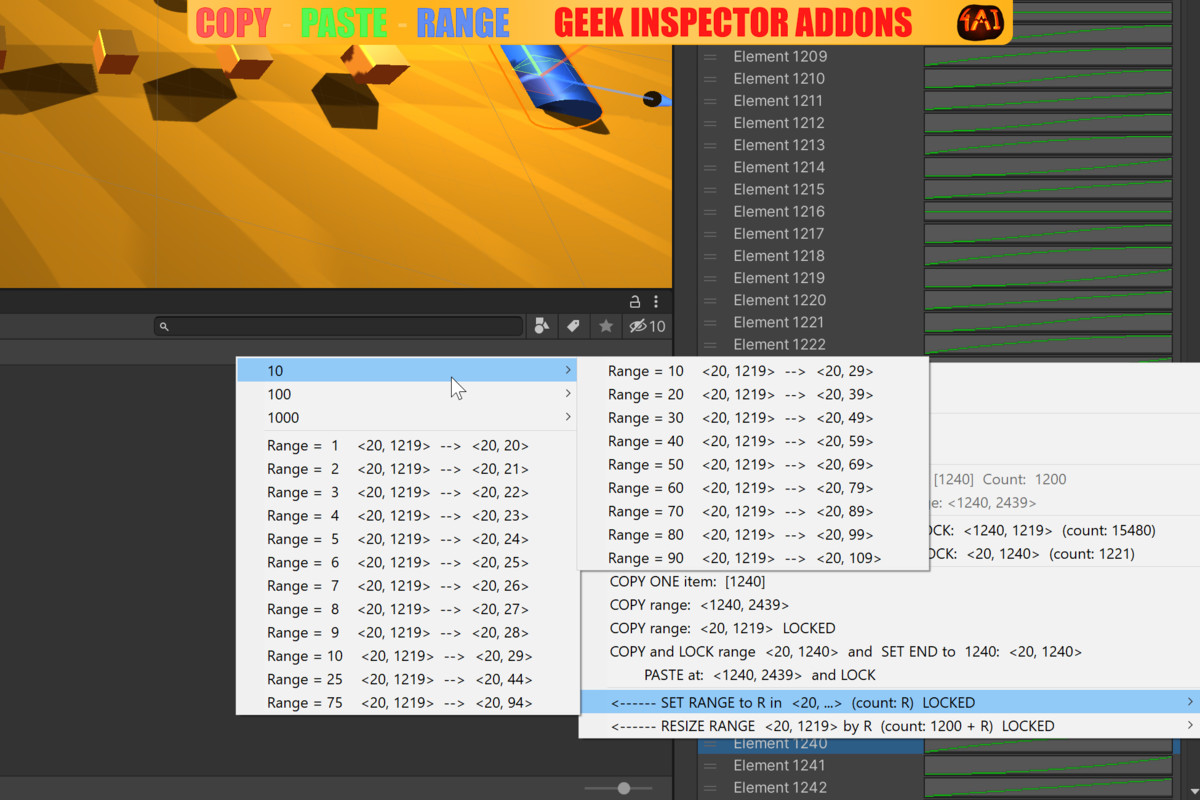 COPY PASTE RANGE Geek Inspector Addons