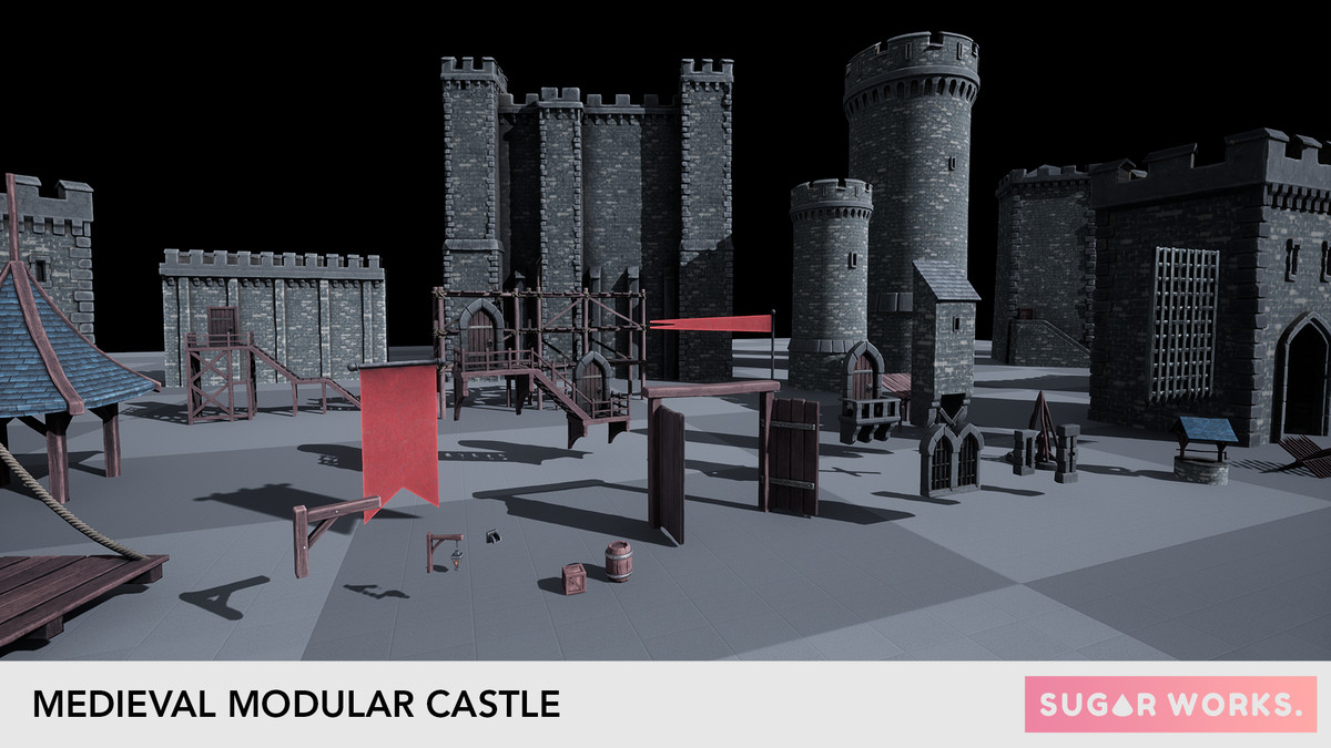 Modular Medieval Castle - Stylized Fantasy