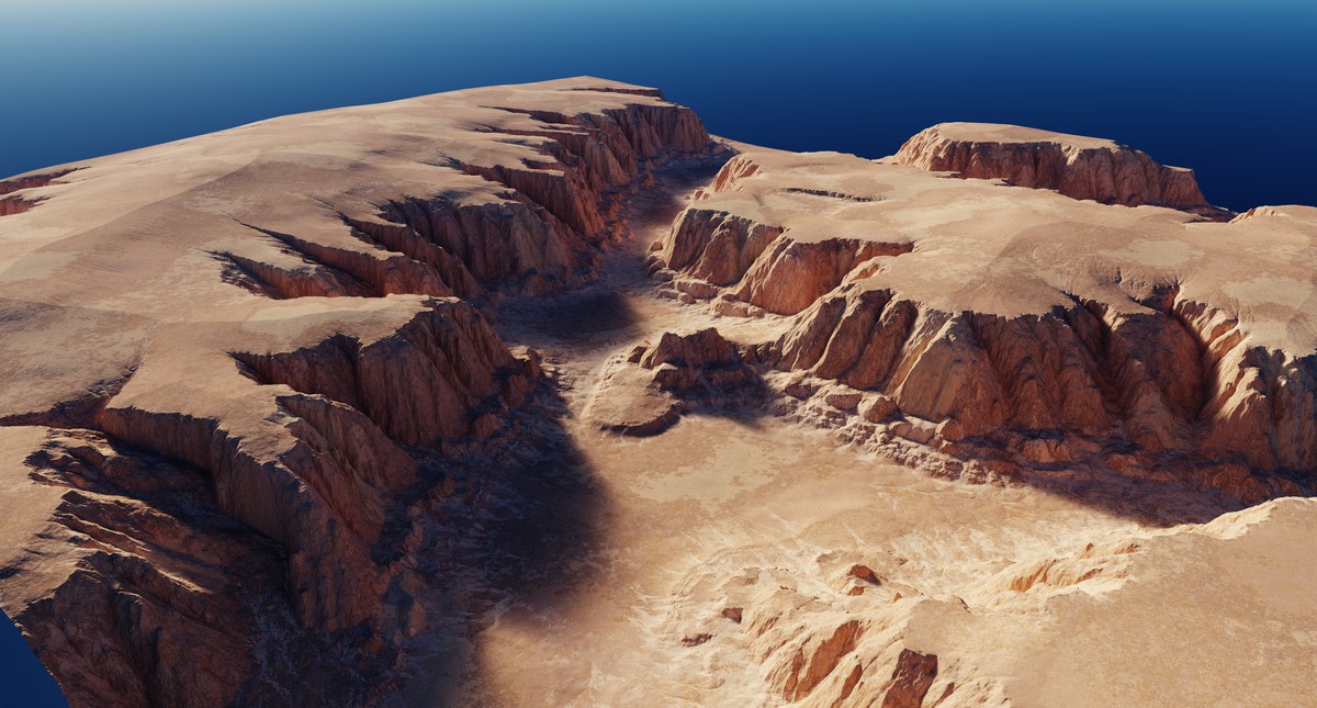 Terraced Cliffs - StampIT!