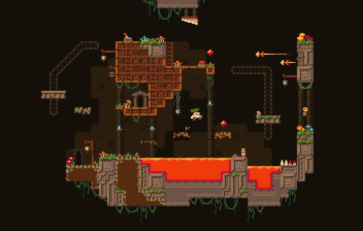 Underground Ruins PixelArt Tileset 8x8