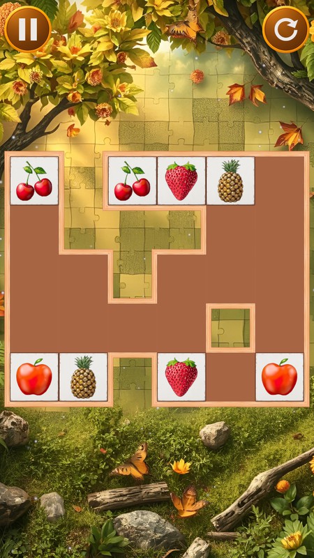 Fruit Slide - Brain Teasing Logic Puzzle Template for Mobile