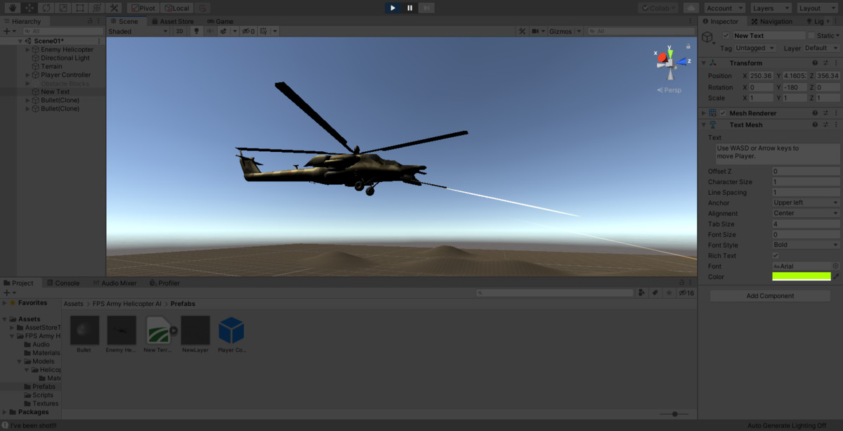 FPS Army Helicopter AI