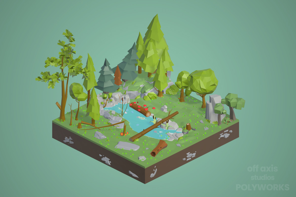 Low Poly Forest Pack - Polyworks