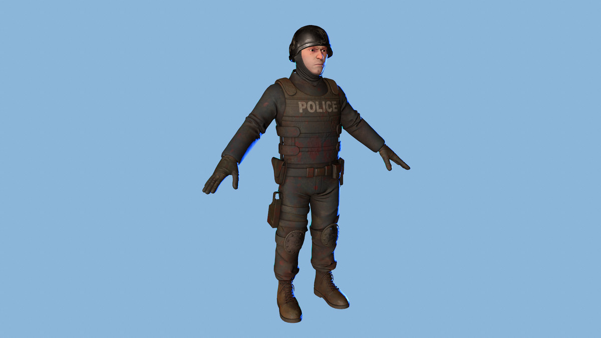 Police Tactical Officer – Realistic 3D Character