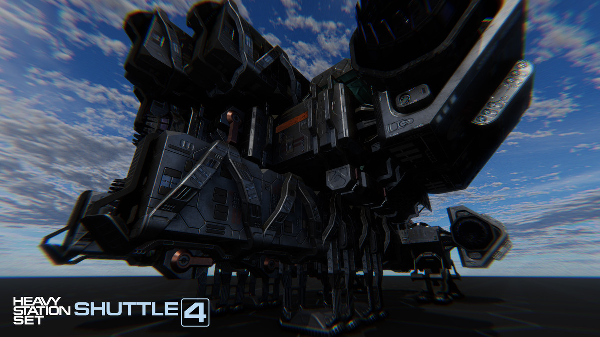 Sci-Fi Heavy Station Set SHUTTLE-4