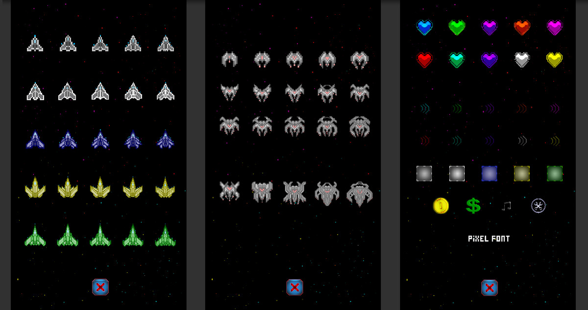 Graphic kit for creating a 2D space game - AssetsDeals.pro