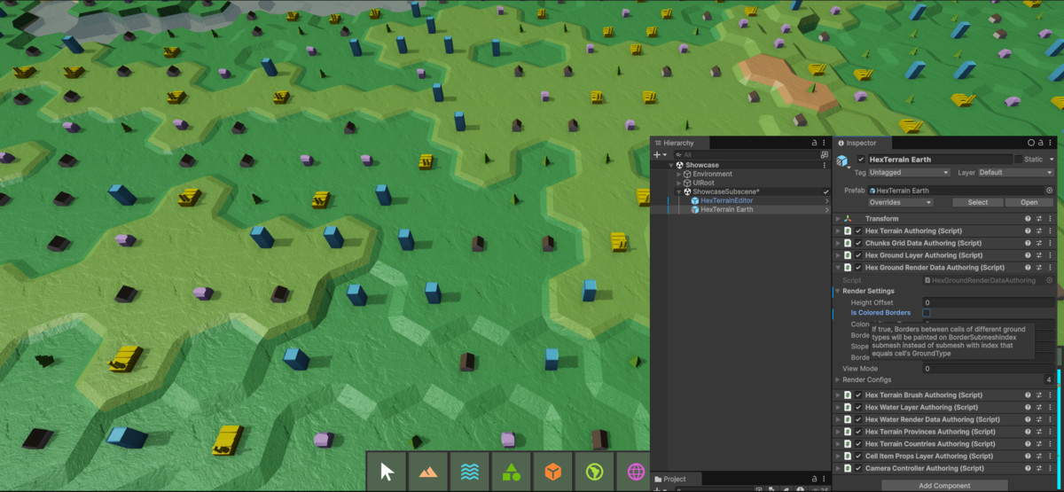 Hex Terrains Framework