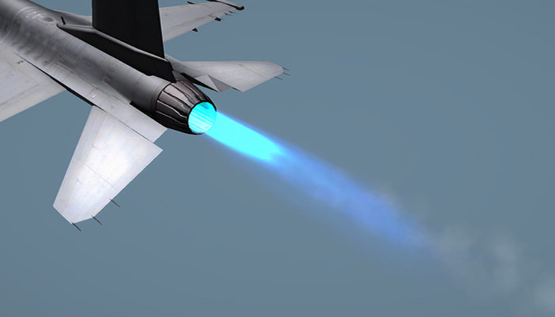 Jet Engine Flames