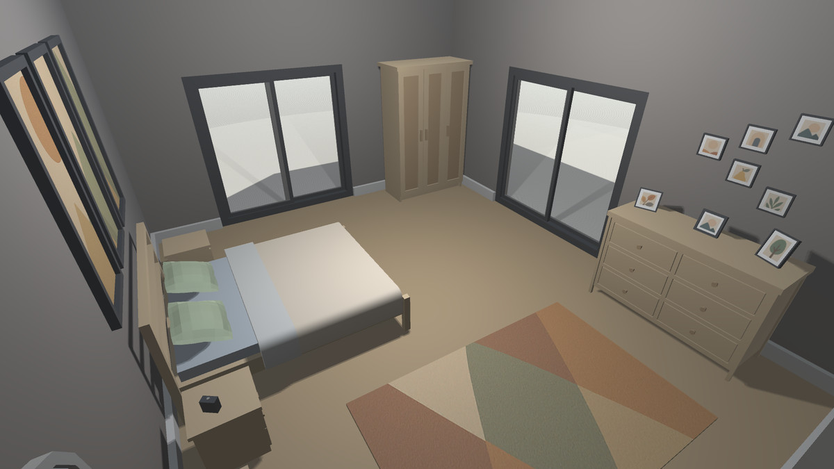 Low Poly MEGA Bedroom Pack