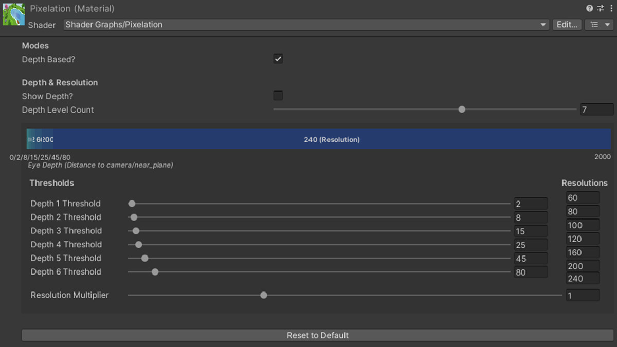 Depth Based Pixelator - Pixelize Your 3D Scenes
