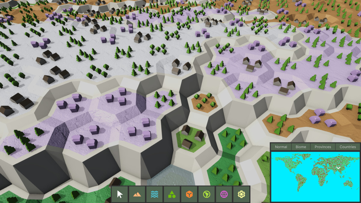 Hex Terrains Framework