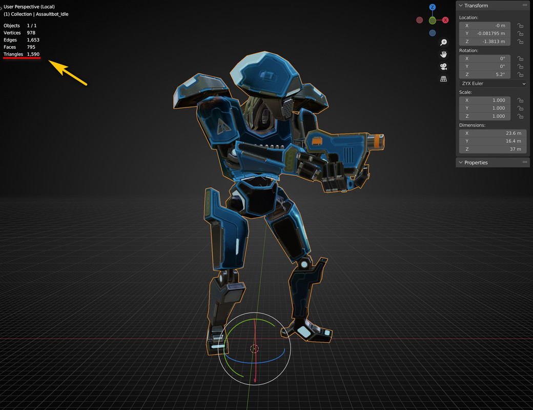 Sci-fi Assault Bot