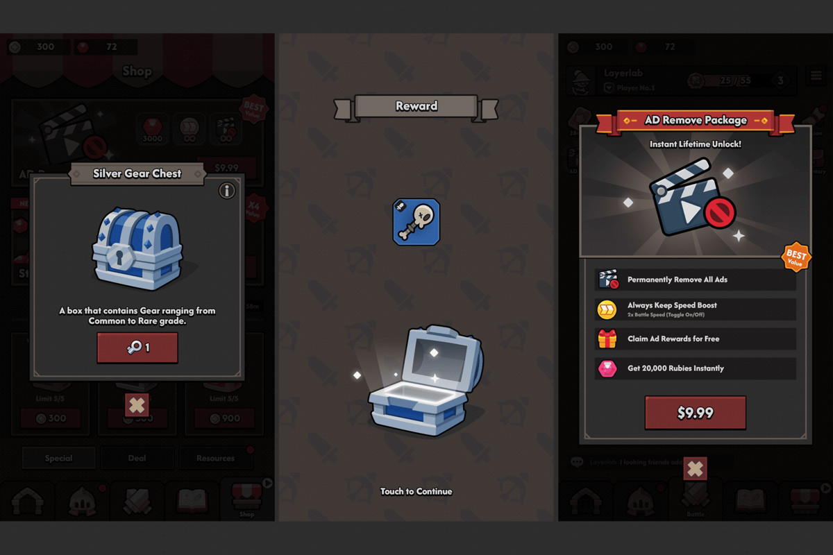 GUI Pro - Minimal Game Dark(+PSD)
