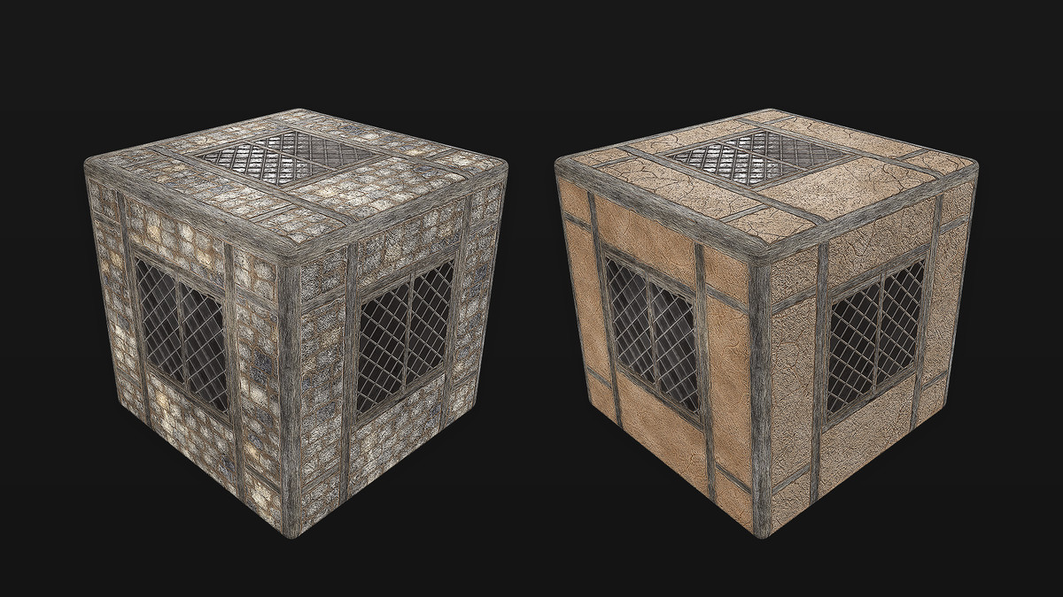 PBR Textures Medieval Wall