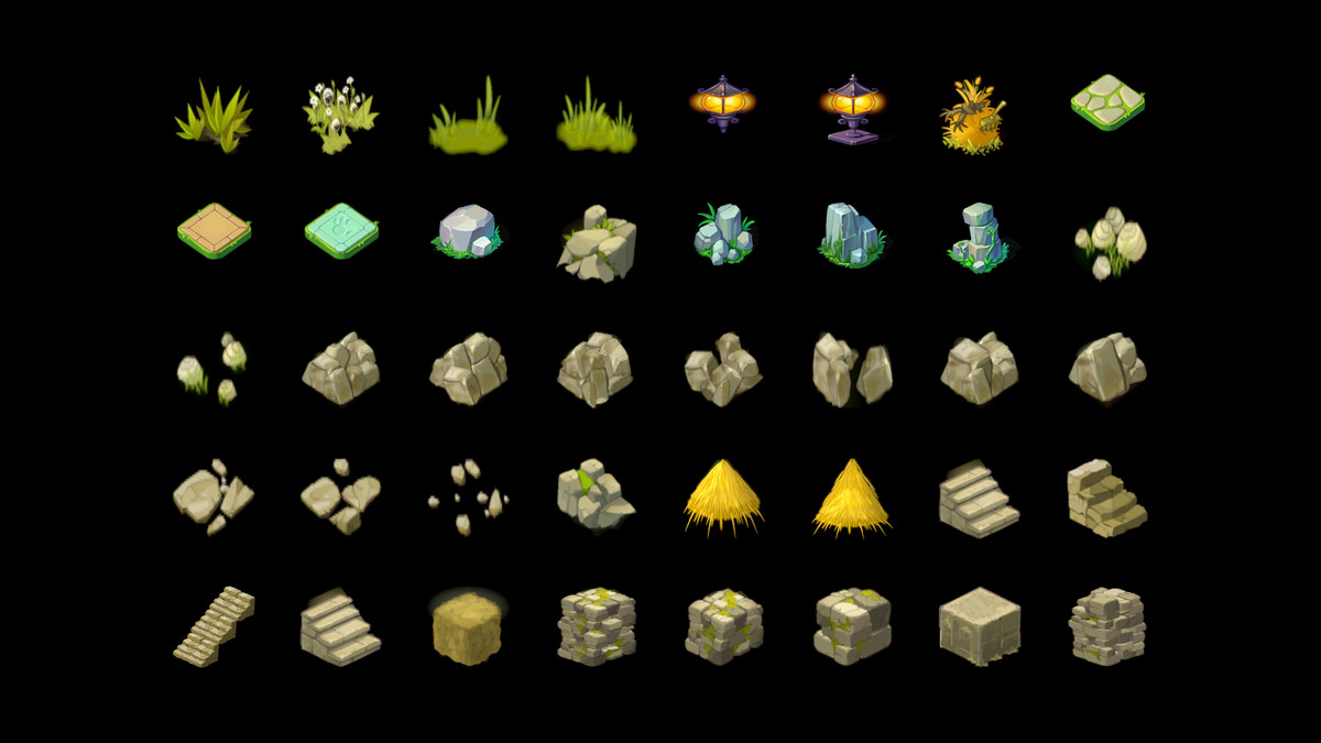 2D Isometric Zoon Froest