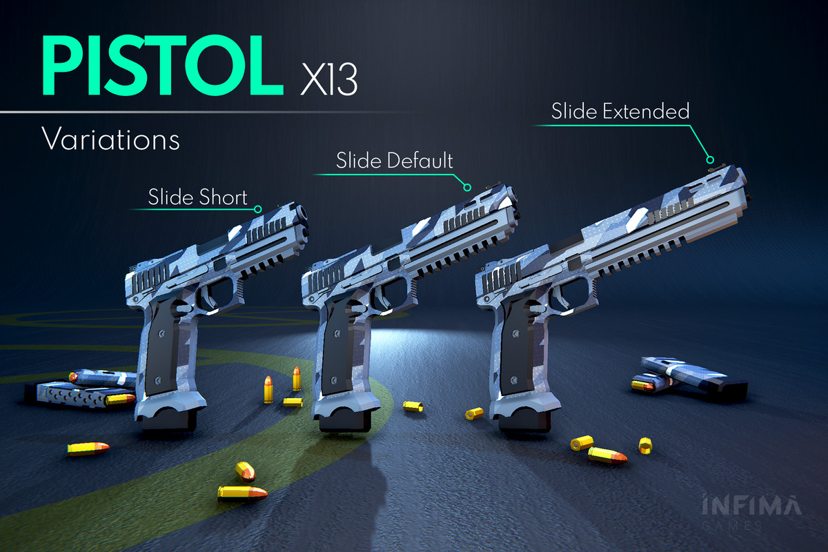 Low Poly Animated - Modern Guns Pack (URP)