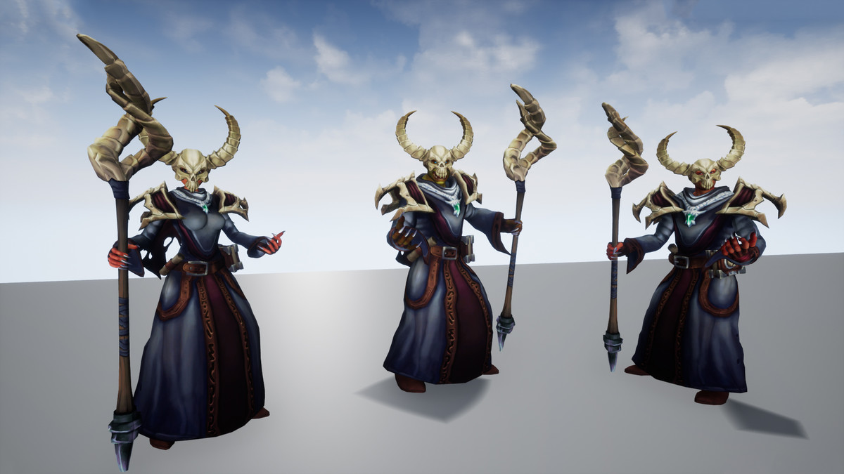 Stylized Fantasy Necromancer Outfit