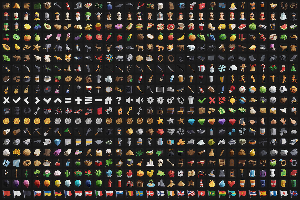 Low Poly Icon Pack