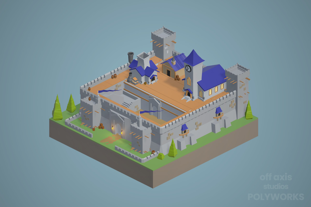 Low Poly Castle Pack - Polyworks
